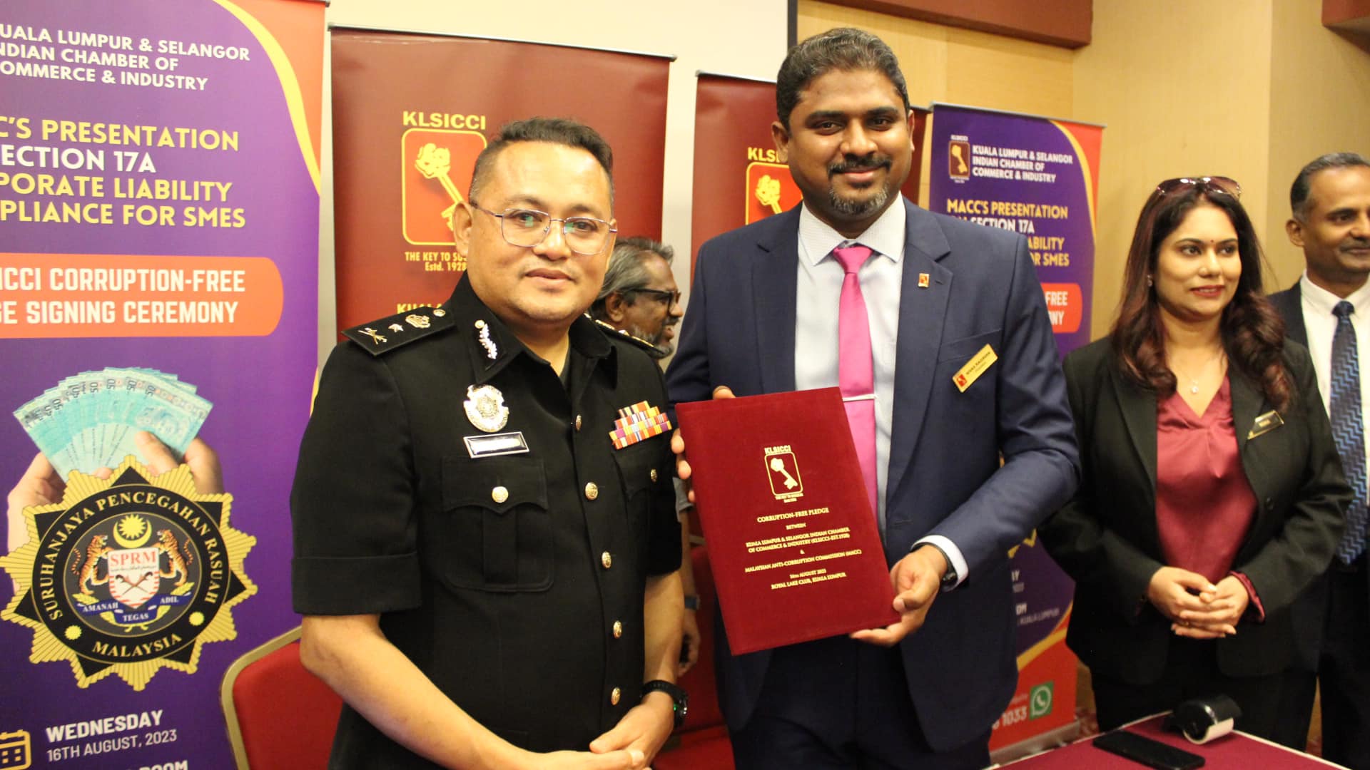 KLSICCI Signs Corruption-Free Pledge to raise awareness of MACC’s act ...